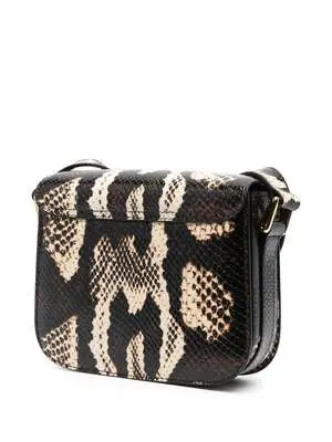 A.p.c. Small Grace Python Print Crossbody Bag