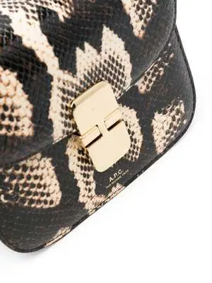 A.p.c. Small Grace Python Print Crossbody Bag