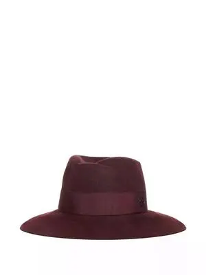 MAISON MICHEL Virginie Fedora Hat - Red