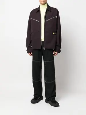 OAMC Logo-patch Zip-up Bomber Jacket