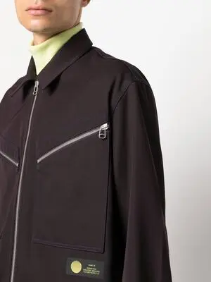 OAMC Logo-patch Zip-up Bomber Jacket