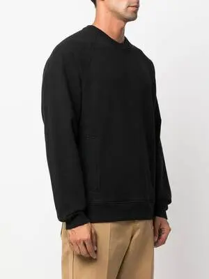 TEN C Crewneck Cotton Sweatshirt - Black