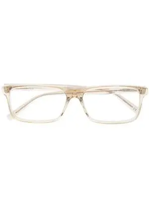 Saint Laurent Rectangle-frame Glasses - Neutrals