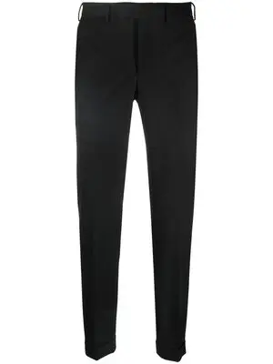 PT TORINO Straight-leg Tailored Trousers - Black