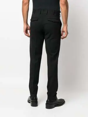 PT TORINO Straight-leg Tailored Trousers - Black