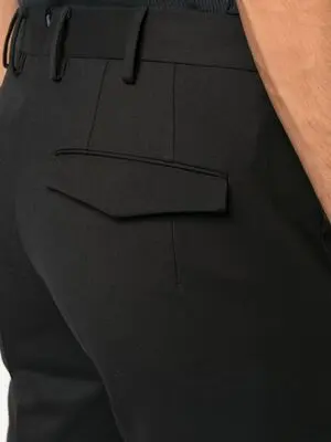 PT TORINO Straight-leg Tailored Trousers - Black