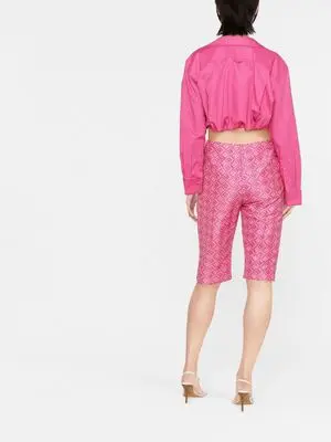 Jacquemus Le Papier Bolero Shirt - Pink