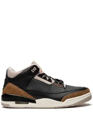 JORDAN Air 3 Retro Desert Elephant Sneakers - Black
