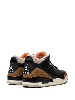 JORDAN Air 3 Retro Desert Elephant Sneakers - Black