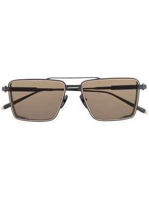 AKONI Sprint Square-frame Sunglasses - Black