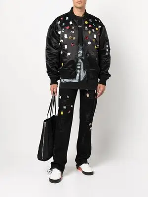 HACULLA. Decorative Pin-detail Bomber Jacket