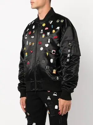 HACULLA. Decorative Pin-detail Bomber Jacket