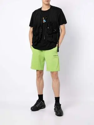 Helmut Lang Logo-print Track Shorts - Green