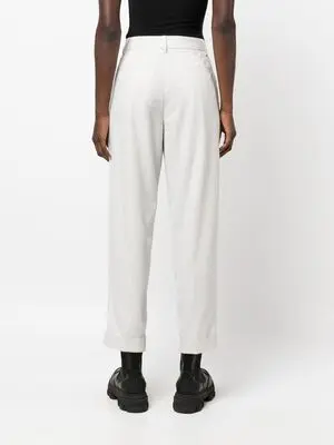 Closed Rolled-cuff Cropped Trousers
