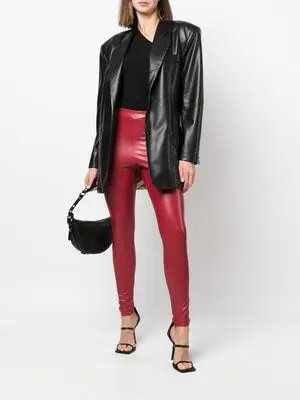 Michael Kors Leather-effect Leggings