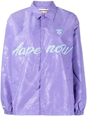AAPE BY *A BATHING APE Logo-printed Button-front Jacket