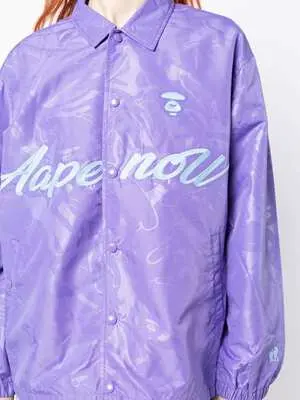 AAPE BY *A BATHING APE Logo-printed Button-front Jacket