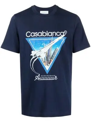 Casablanca Graphic-print Short-sleeved T-shirt