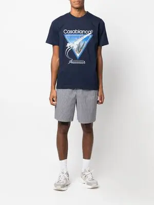 Casablanca Graphic-print Short-sleeved T-shirt