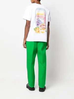 Casablanca Graphic-print Short-sleeved T-shirt