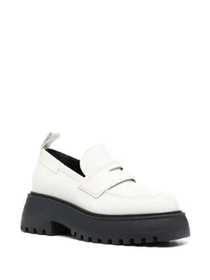 3JUIN Platform 40mm Leather Loafers