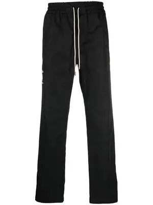 JUST DON Logo-embroidered Track Pants - Black