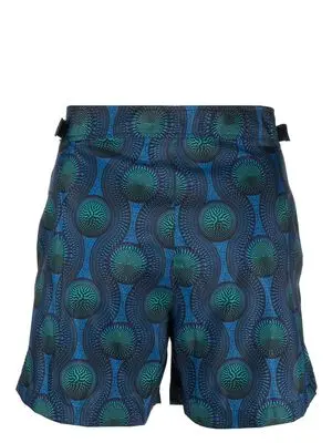 Ozwald Boateng Mosaic-print Swim Shorts