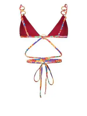 PatBO Aster Wrap-tie Bikini Top