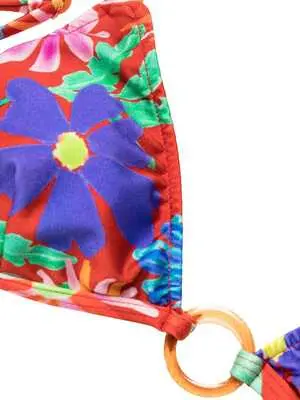 PatBO Aster Wrap-tie Bikini Top