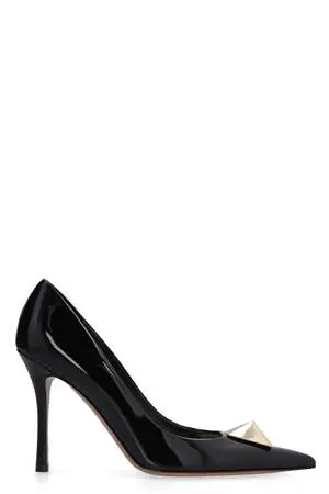 Valentino Garavani Garavani One Stud Patent Leather Pointy-toe Pumps