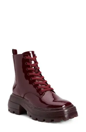 KATY PERRY Katy Perry The Geli Combat Boot Burgundy