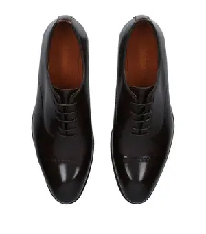 Bontoni Leather Vittorio Oxford Shoes - Brown