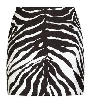 Dolce & Gabbana Zebra Print Mini Skirt