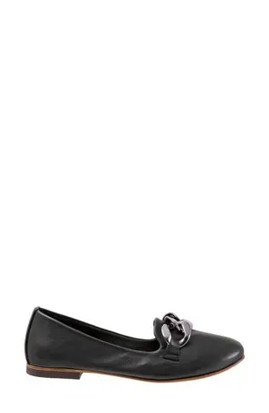 BUENO Chain Flat Loafer - Black