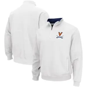 COLOSSEUM Virginia Cavaliers Tortugas Team Logo Quarter-zip Jacket - White