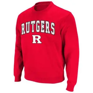 COLOSSEUM Rutgers Knights Arch & Logo Crew Neck Sweatshirt
