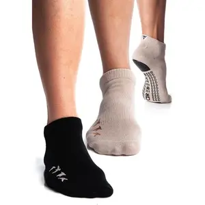 AREBESK Birdie 2-pack Ankle Socks - Black Nude
