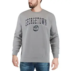 COLOSSEUM Georgetown Hoyas Arch & Logo Crew Neck Sweatshirt