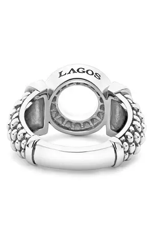 Lagos Caviar Spark Diamond Ring - Silver Diamond