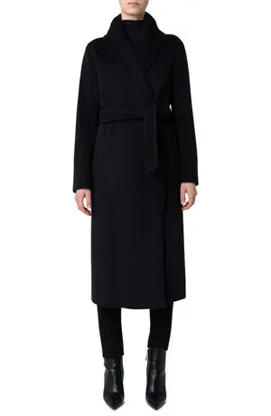 Akris Wool-blend Coat - Black