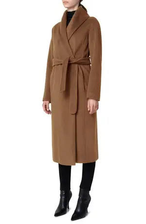 Akris Wool-blend Coat - Malt