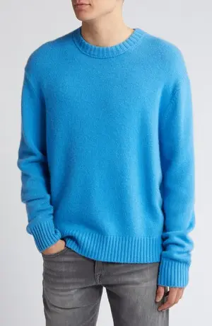 FRAME Cashmere Crewneck Sweater - Pop Blue