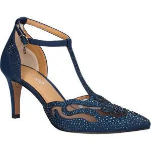 J. Reneé Lisha Pointed Toe Pumps - Navy