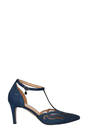 J. Reneé Lisha Pointed Toe Pumps - Navy