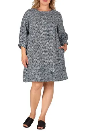 STANDARDS & PRACTICES Long Sleeve Flounce Dress