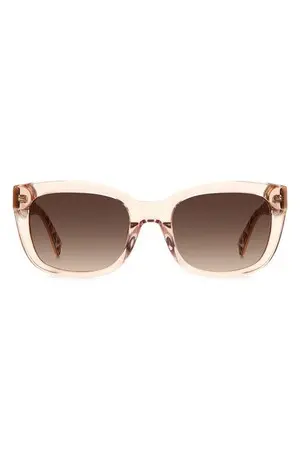 Kate Spade New York Kate Spade New York Tammy Rectangular Sunglasses Beige/brown Gradient