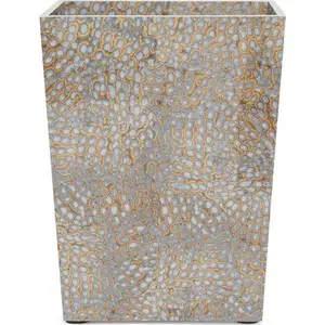 PIGEON AND POODLE Callas Square Waste Basket - Silver
