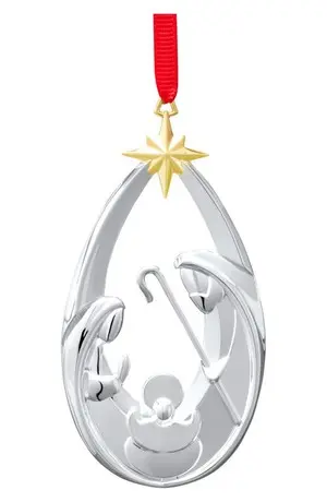 NAMBE The Holy Family Ornament - Silver