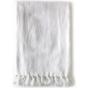 POM POM AT HOME Montauk Blanket - White