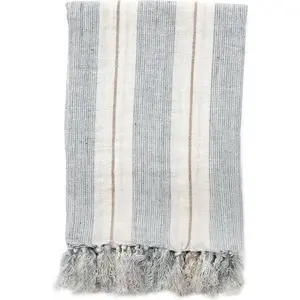 POM POM AT HOME Laguna Blanket Blue